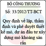 Thông tư số 33/2012/TT-BCT - Download.vn