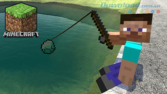 Cách câu cá trong game Minecraft hiệu quả - Download.vn