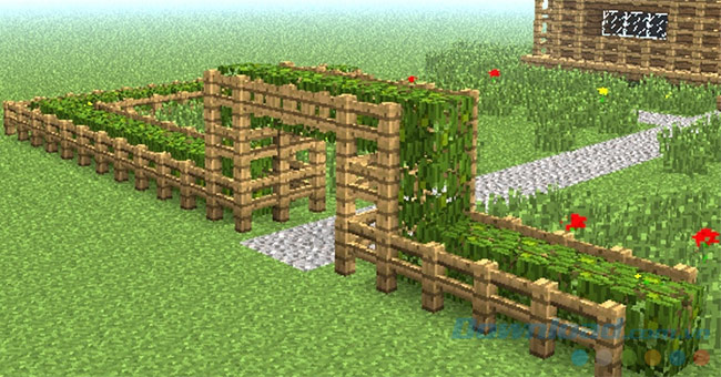 Cách làm hàng rào trong game Minecraft - Download.vn