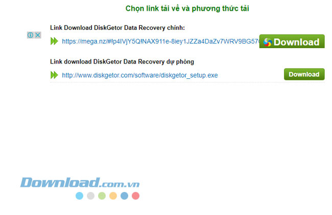 Hướng dẫn cài đặt DiskGetor Data Recovery trên máy tính - Download.vn