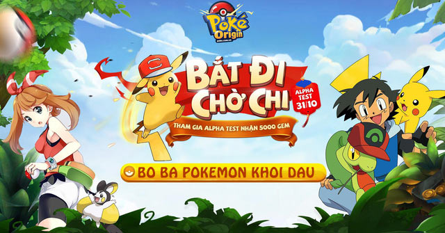 Những điều cần biết về bộ ba Pokemon khởi đầu của Poke Origin