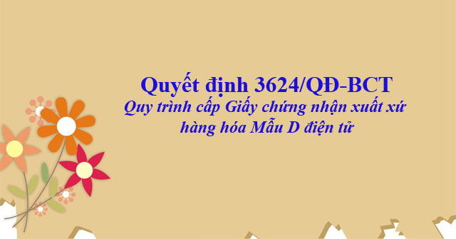 Quyết định 3624/QĐ-BCT - Download.vn