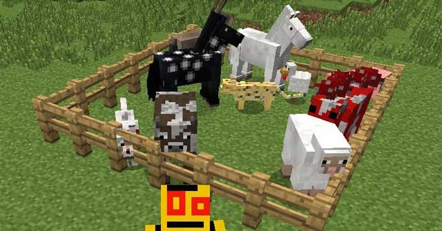 Hướng dẫn sử dụng mob động vật trong Minecraft - Download.vn