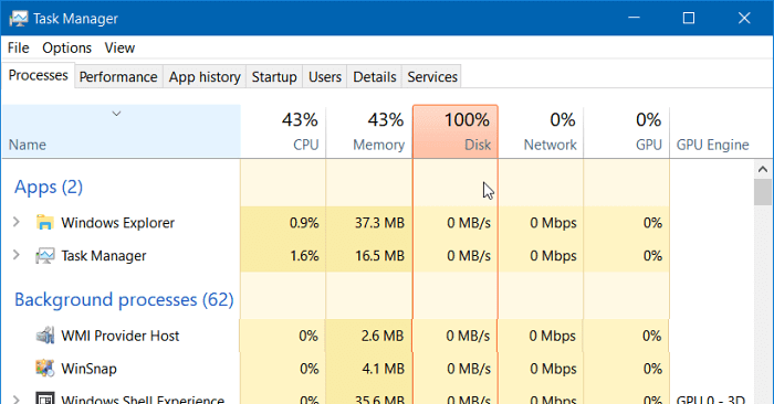 Khắc phục lỗi Full Disk (100% disk) trên Windows 10 - Download.vn