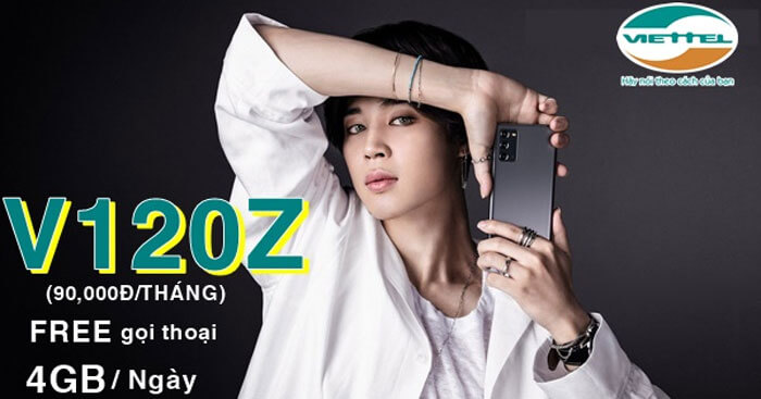Cách đăng ký gói cước V120Z mới nhận ngay 4GB/ngày của Viettel