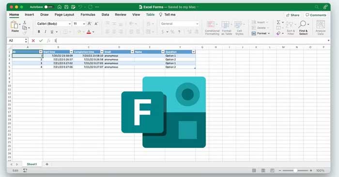 Cách đồng bộ phản hồi trên Microsoft Forms với Excel - Download.vn