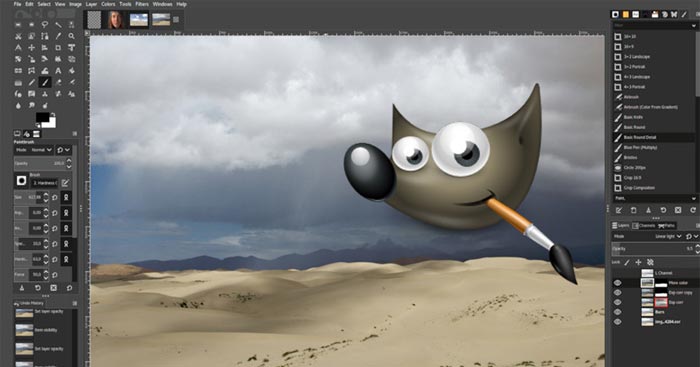 Tẩy xoá ảnh trong GIMP - Tin học 11 Bài 2 Cánh diều